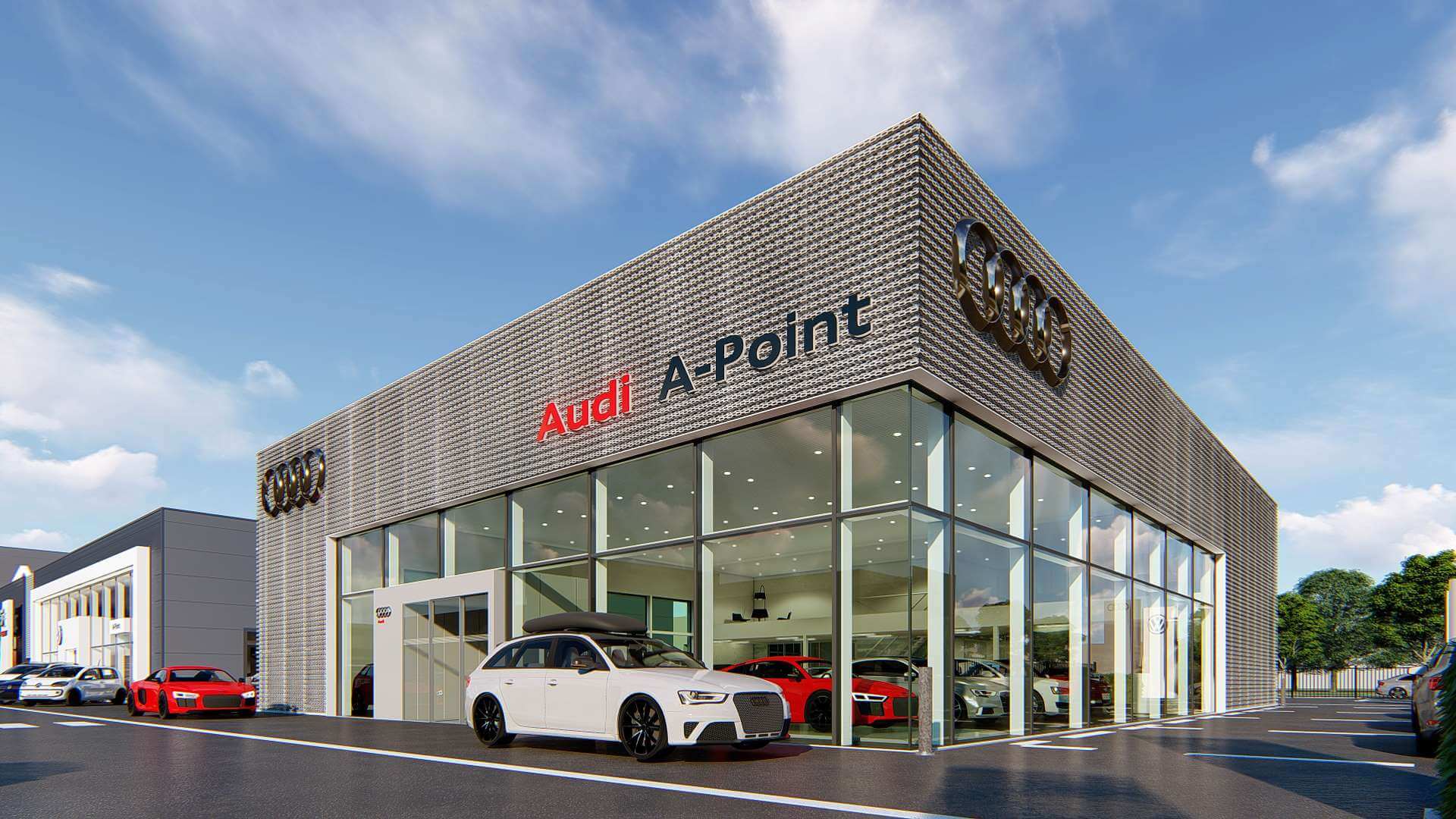 Nieuwbouw A-Point (Audi, VW, Škoda en Seat) te Almere - Hendriksen ...