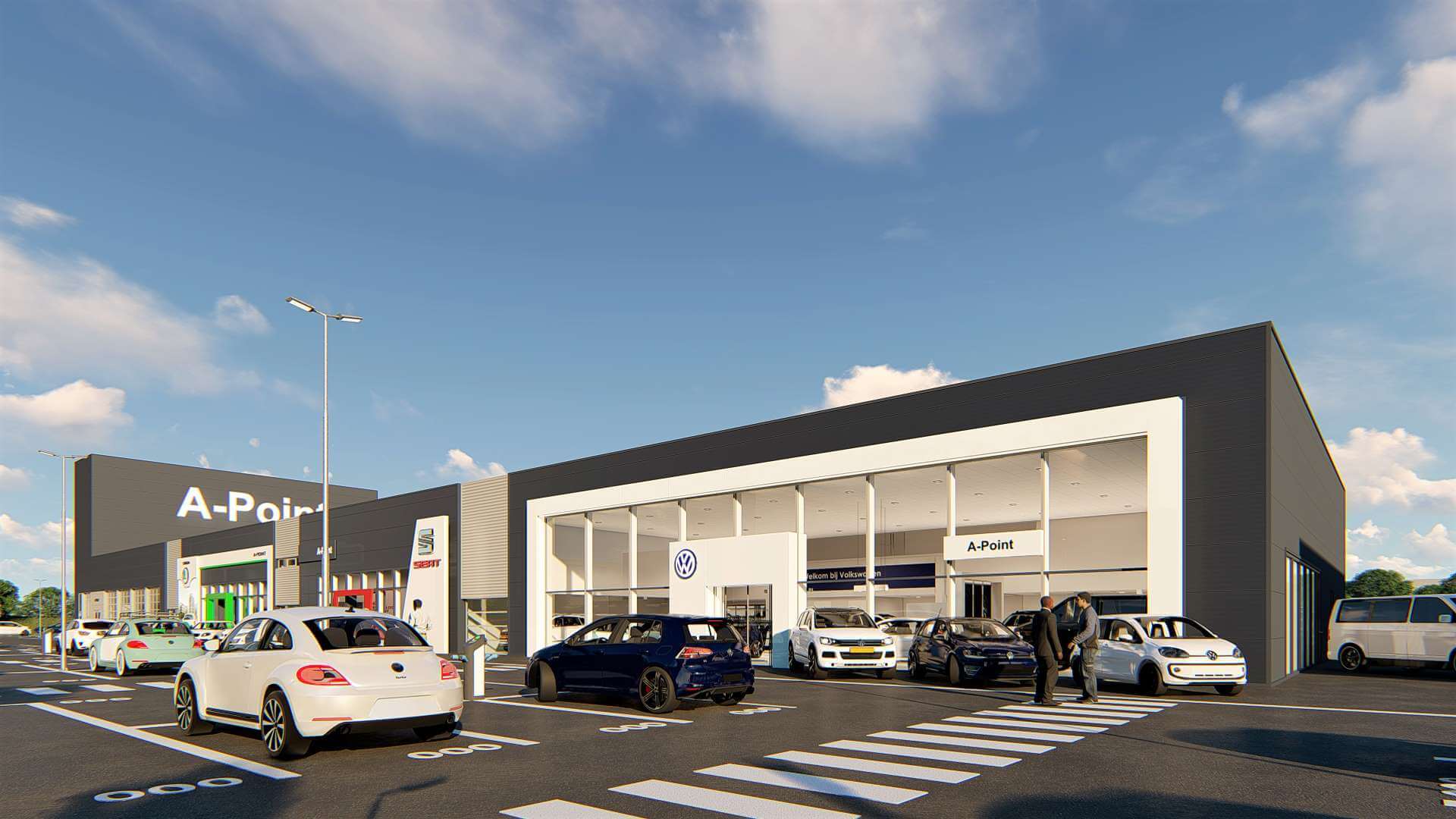 Nieuwbouw A-Point (Audi, VW, Škoda en Seat) te Almere - Hendriksen ...